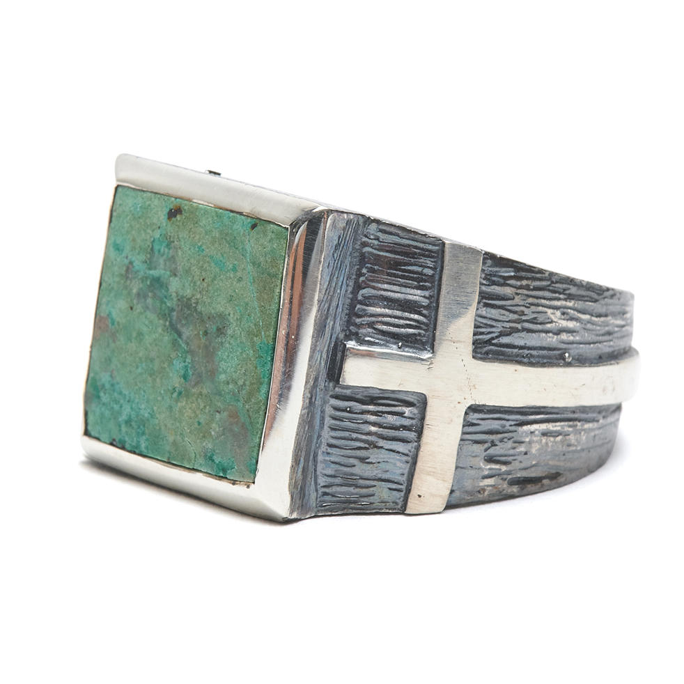 Turquoise Cross Ring | Buck Palmer