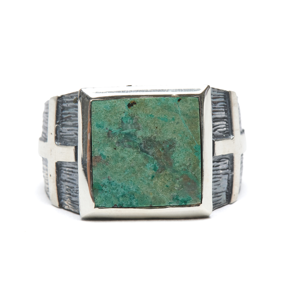 Turquoise Cross Ring | Buck Palmer